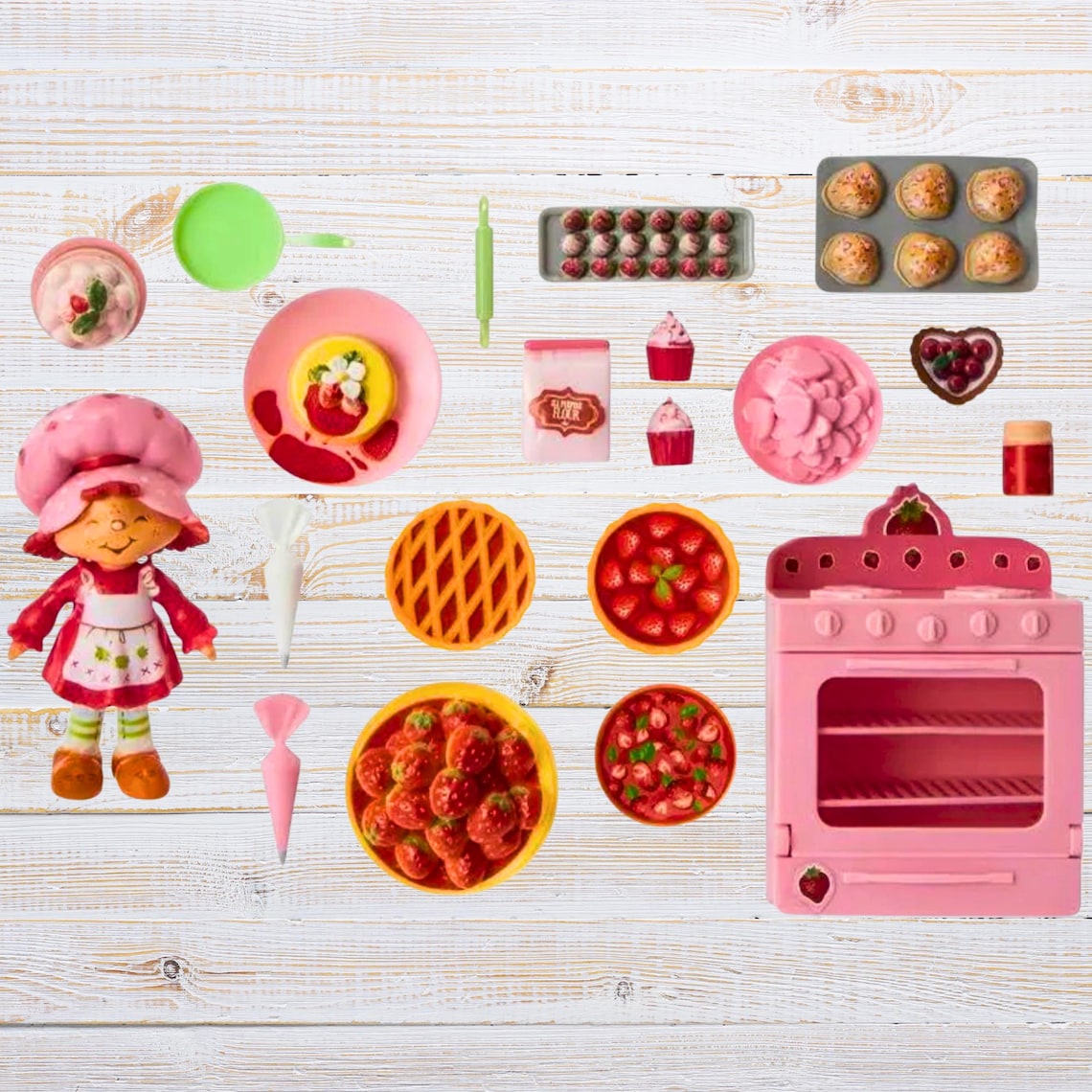 The Teeny Tinies Strawberry Shortcake Bake Shop, 20 Pieces - Etsy