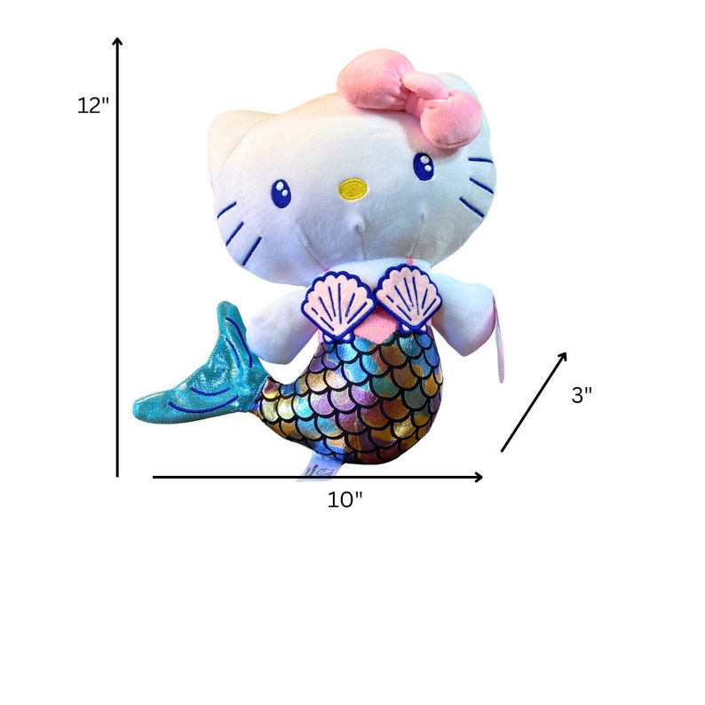 Sanrio Mermaid Hello Kitty With Pink Ribbon Plus Doll, 12" Tall - Etsy