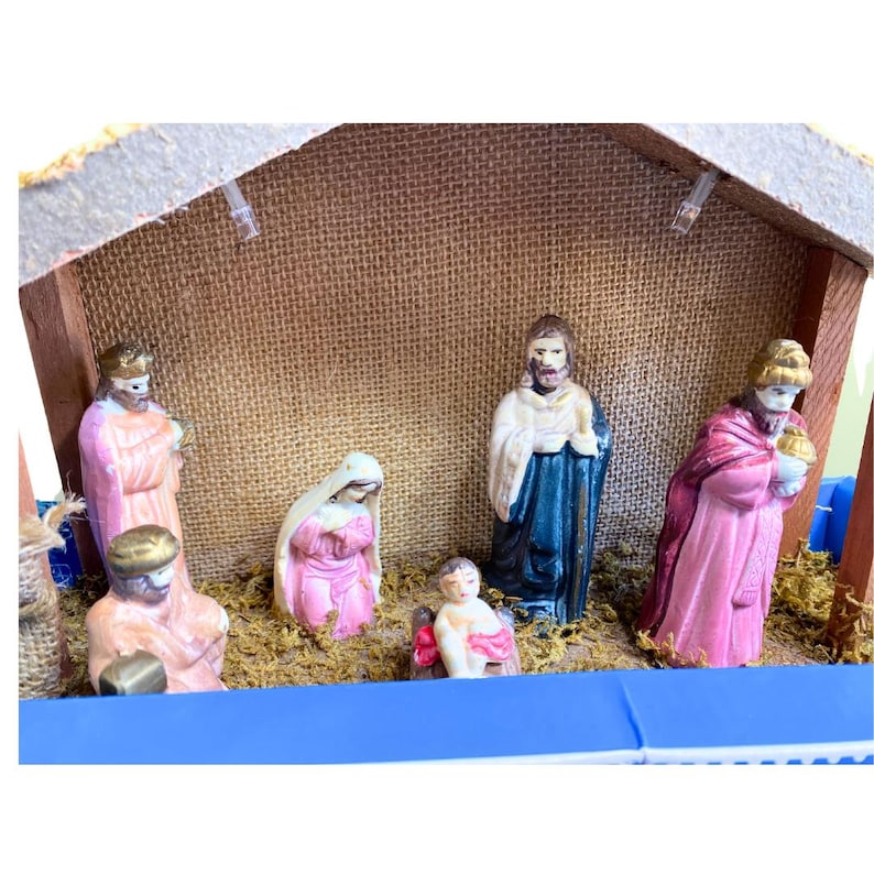 Holiday Time Lighted Nativity Set of 8 - Etsy