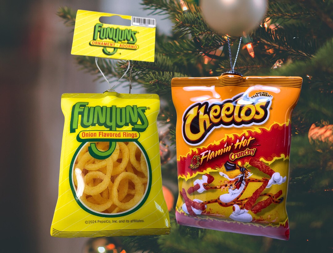 Funyuns Onion Flavored Rings Chips & Cheetos Collectible Christmas ...