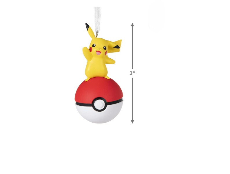 Hallmark Pokémon Pikachu on Poké Ball Ornament - Etsy