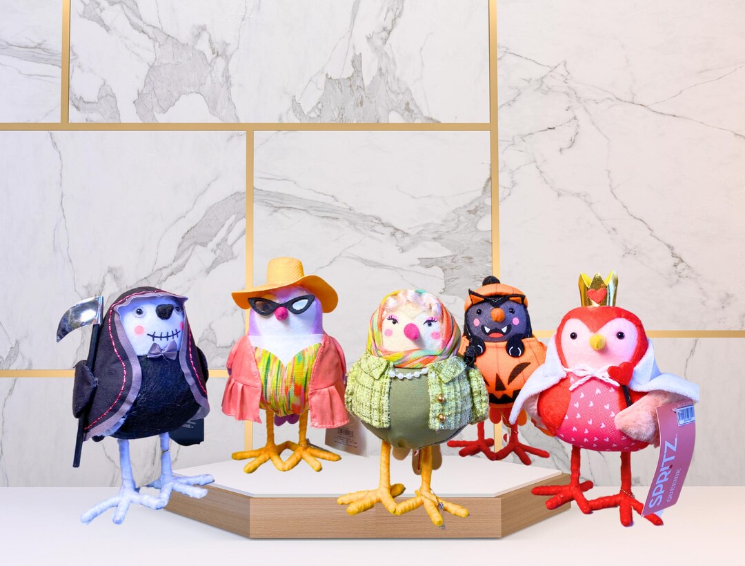 2024 Featherly Friend Figurines Set of 5 - Etsy