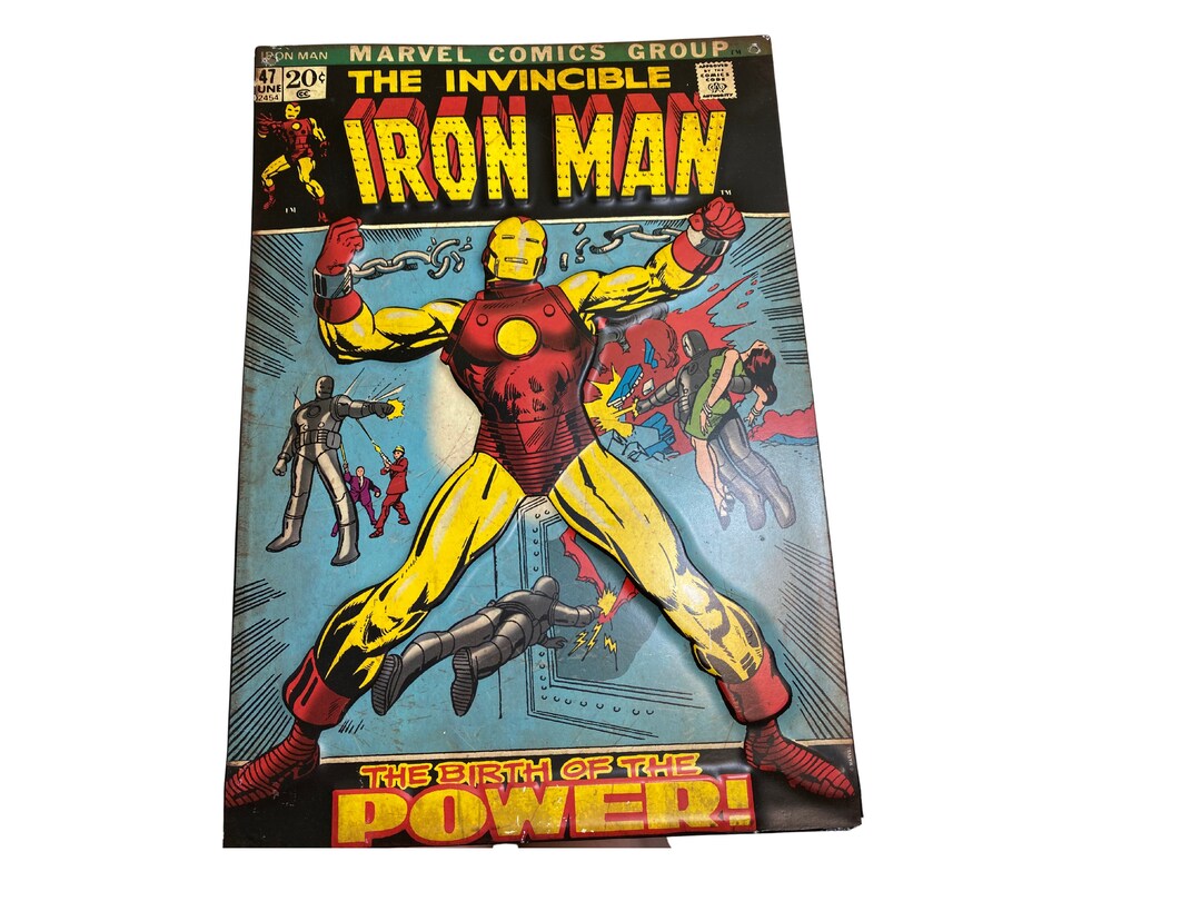 Metal Art Decorative Marvel Iron Man Tin Sign, 13 Tall - Etsy
