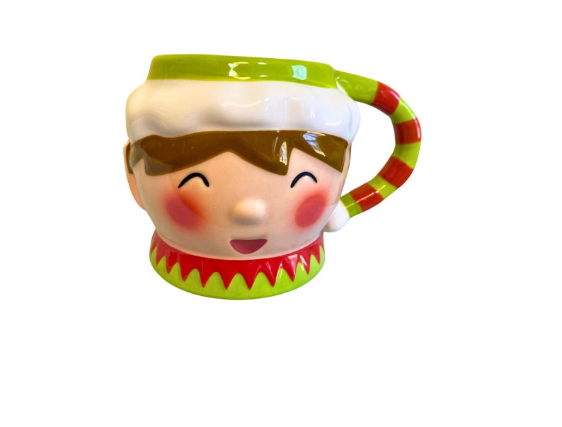 Threshold Christmas Elf Face Mug, Holds 12 Oz - Etsy