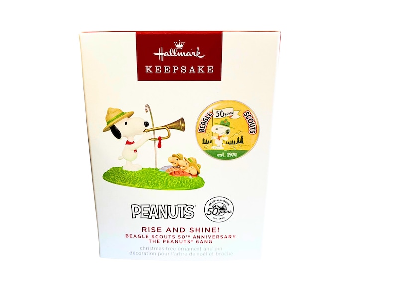 Peanuts Beagle Scouts 50th Anniversary Ornament & Pin Set - Etsy