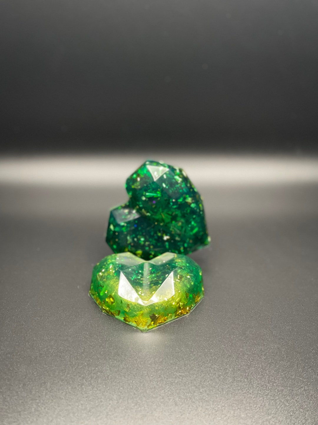 Heart Shapes Resin Paperweight - Etsy