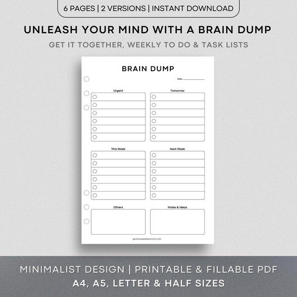 Dump List Printable - Etsy