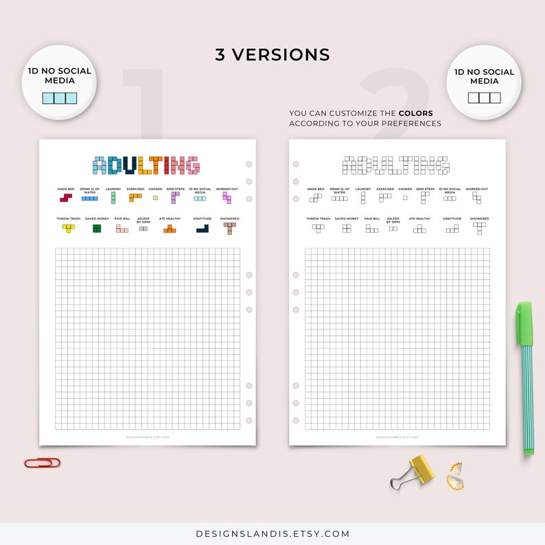 Adulting Tracker Printable, Adult Task Tracker, Adultris Tracker ...