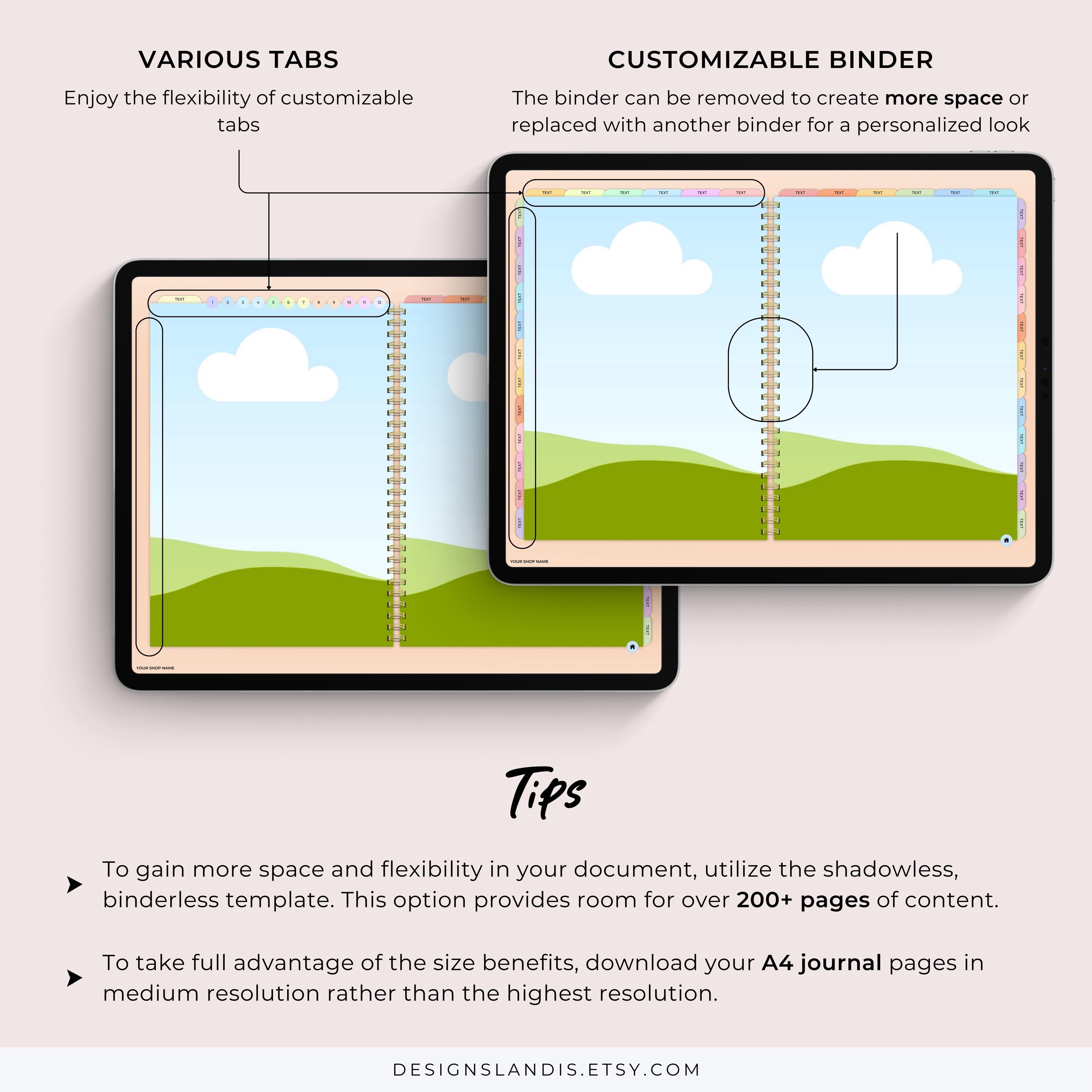 PLR Canva Planner Template to Sell, PLR Digital Planner Frame, Custom ...