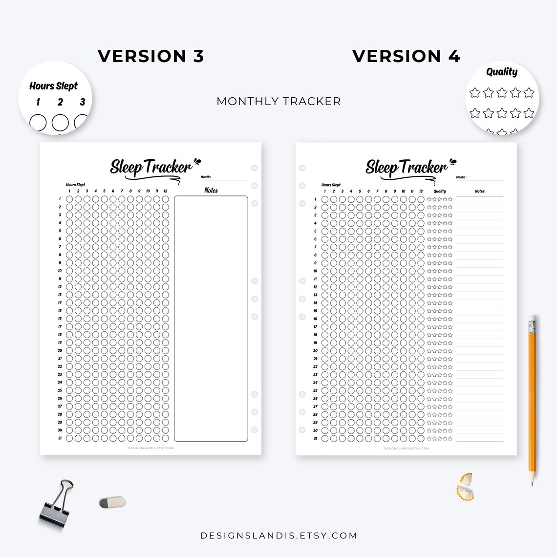 Sleep Tracker Printable, Monthly Sleep Log, Sleep Analysis Chart, Sleep ...