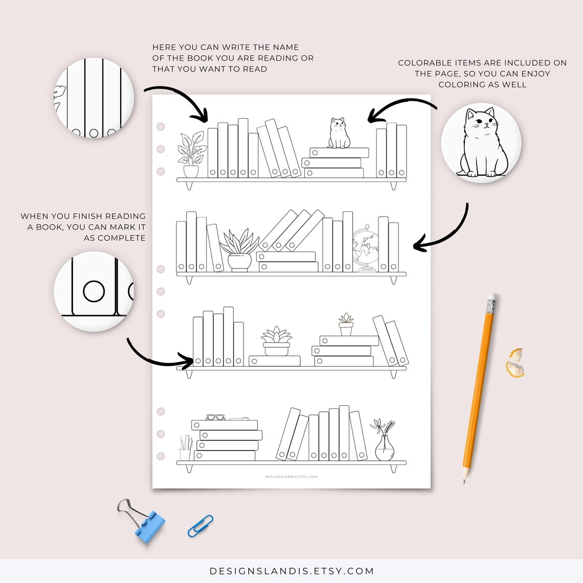 Bookshelf Reading Tracker Printable, Bookshelf Tracker, Reading Log ...