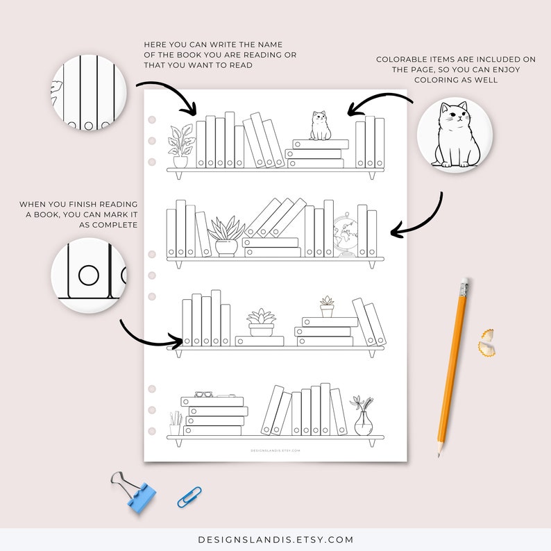 Bookshelf Reading Tracker Printable, Bookshelf Tracker, Reading Log ...