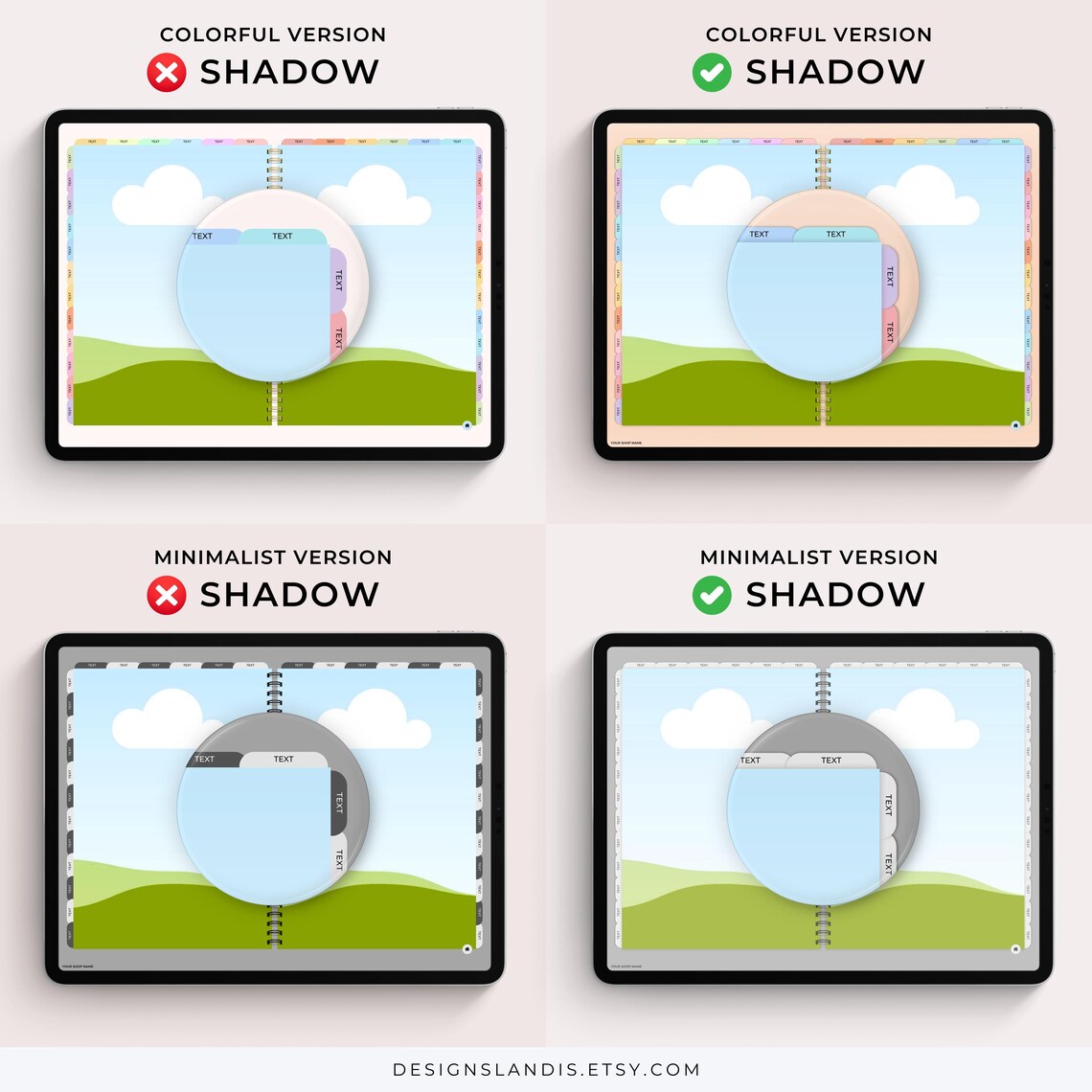PLR Canva Planner Template to Sell, PLR Digital Planner Frame, Custom ...