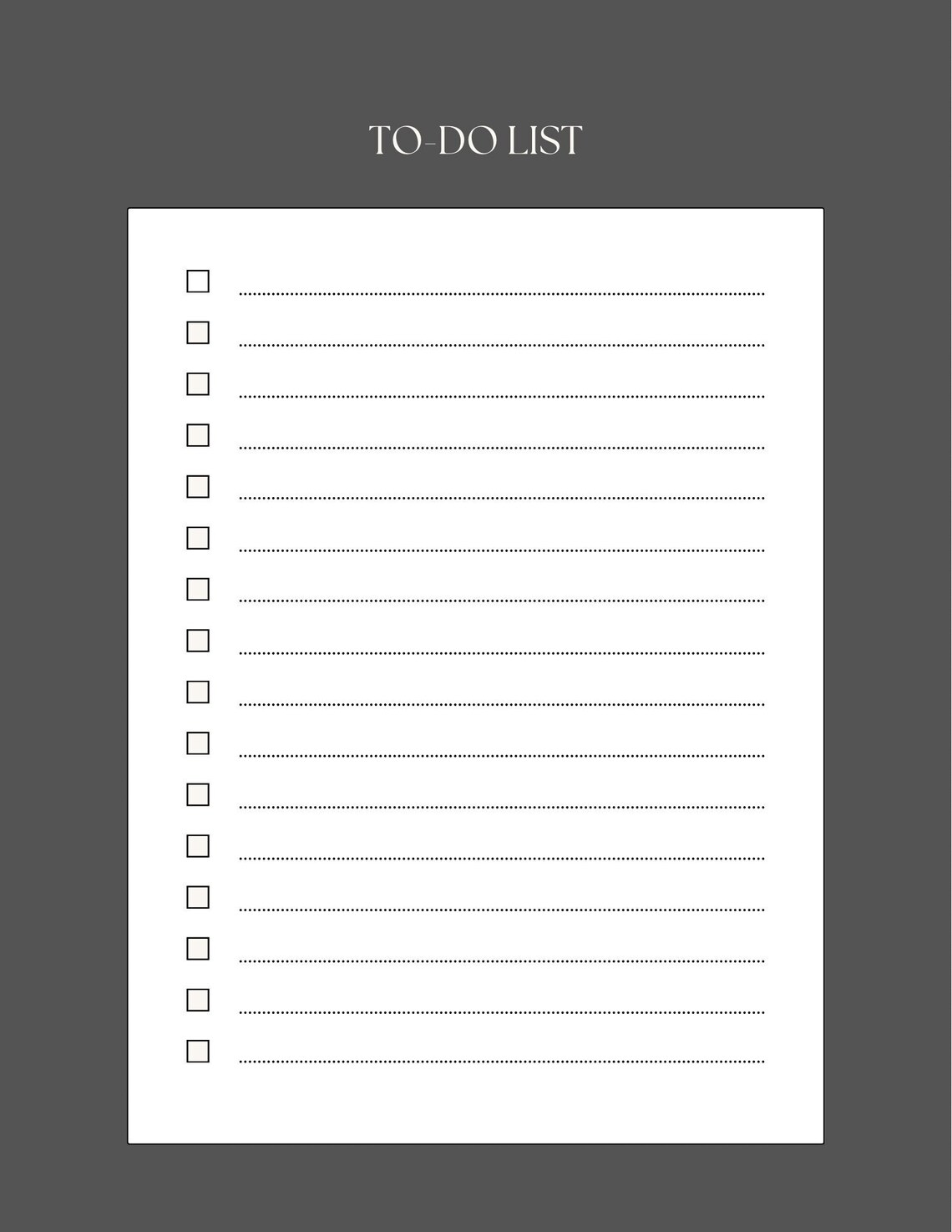 Minimalist To-do List - Etsy