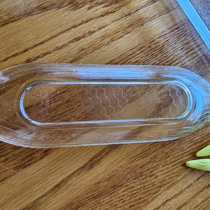 Vintage Glass Corn on the Cob Plates & Holders Honeycomb Pattern - Etsy