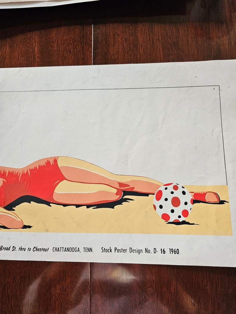 Vintage Pin up Girl Print Daugherty Sign Co. Chattanooga TN - Etsy