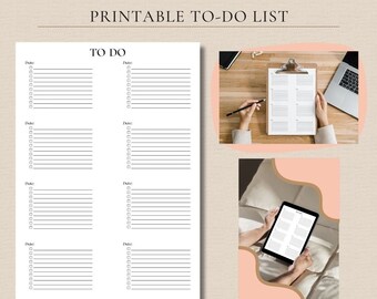 Work From Home to Do List, Printable to Do List, Goodnotes to Do List ...