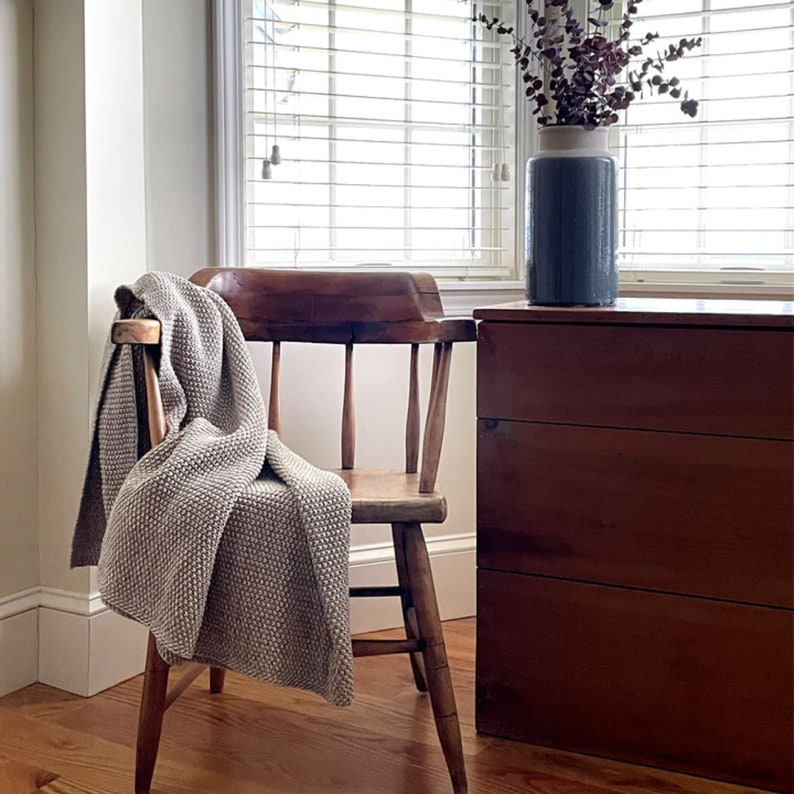 Cotton Seed Stitch Throw - Etsy