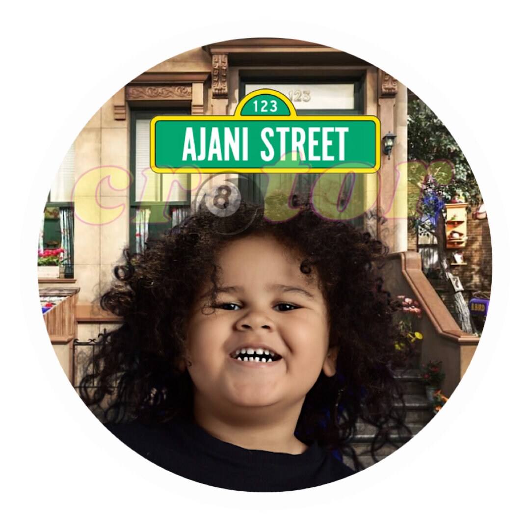 Custom Name and Photo Street Sign Stickers - Etsy