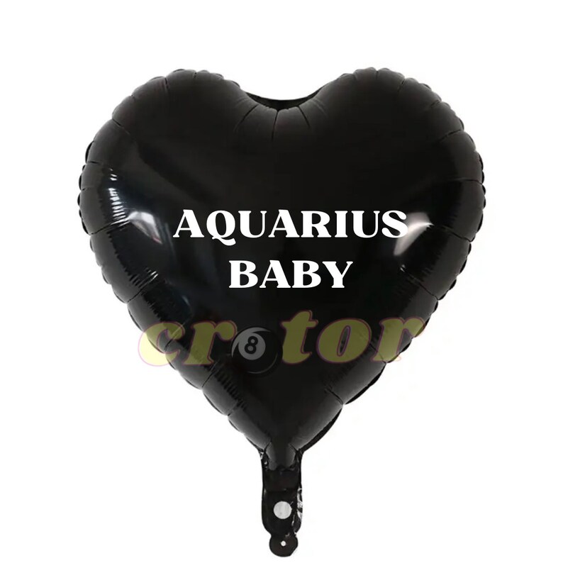 Zodiac Sign Heart Balloon - Etsy