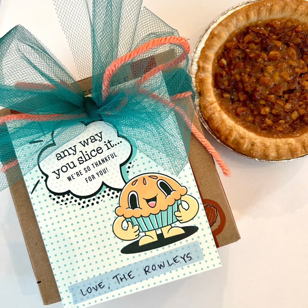 Thanksgiving Gift Tag, Pie Gift Tag, Cute Thanksgiving, Teacher ...