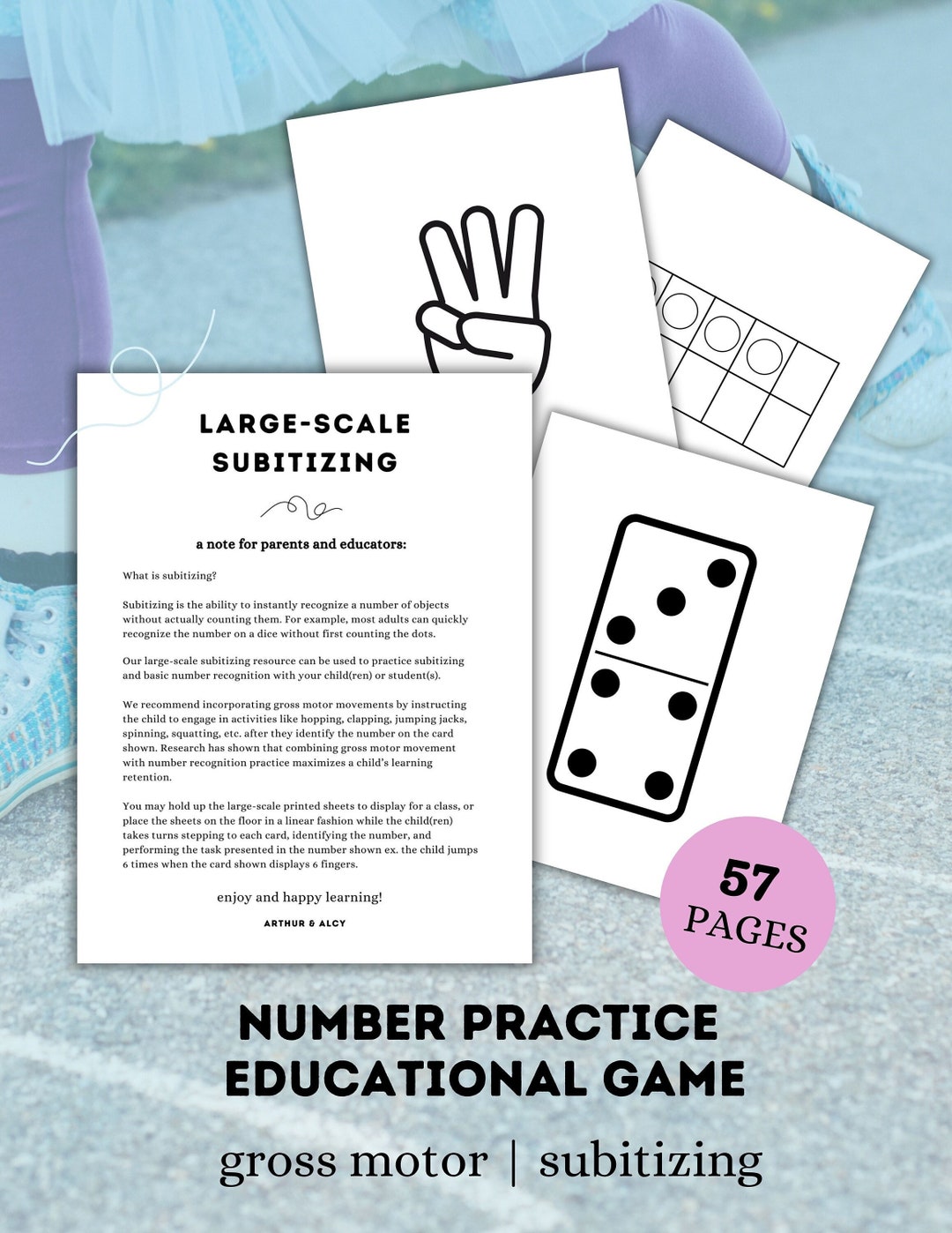 Number Practice Game | Subitizing Game | Subitizing Activity | Gross ...
