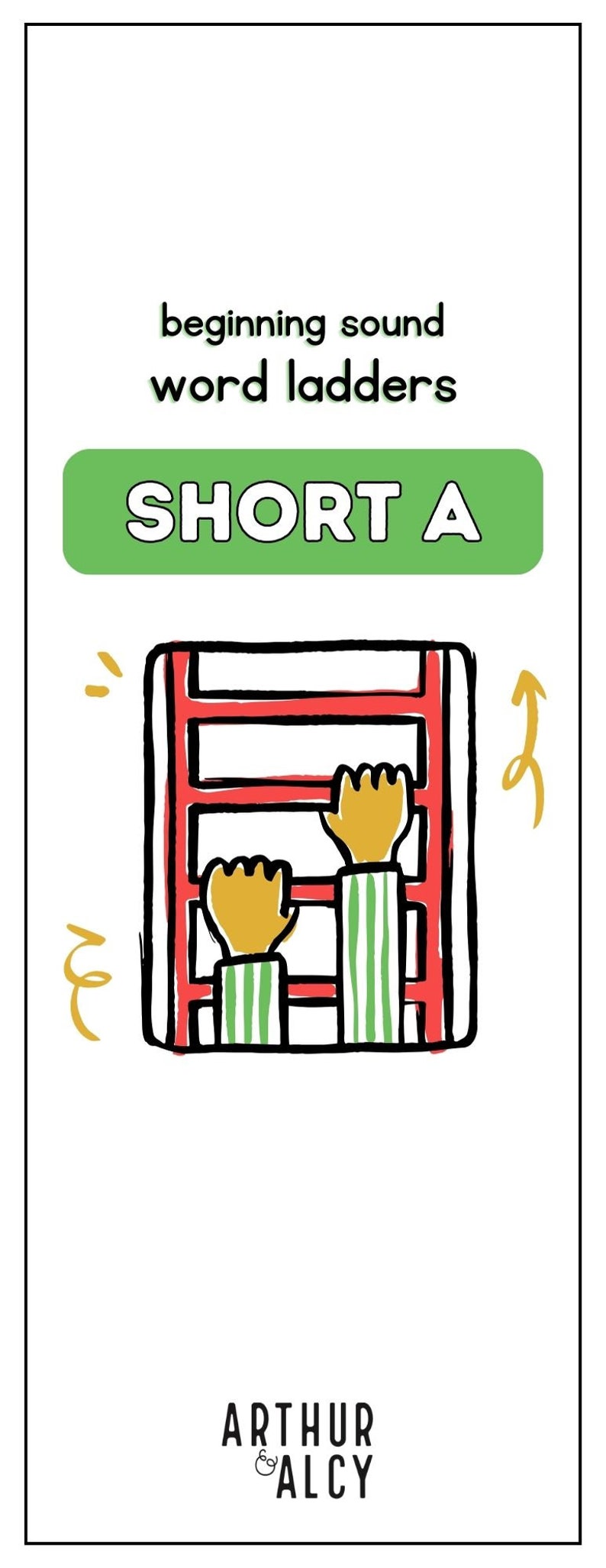 CVC Word Ladders: Short Vowel Phonics Activity (digital Download) - Etsy