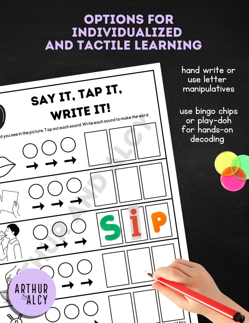CVC Word Family Printable: Early Literacy, Kindergarten (digital ...