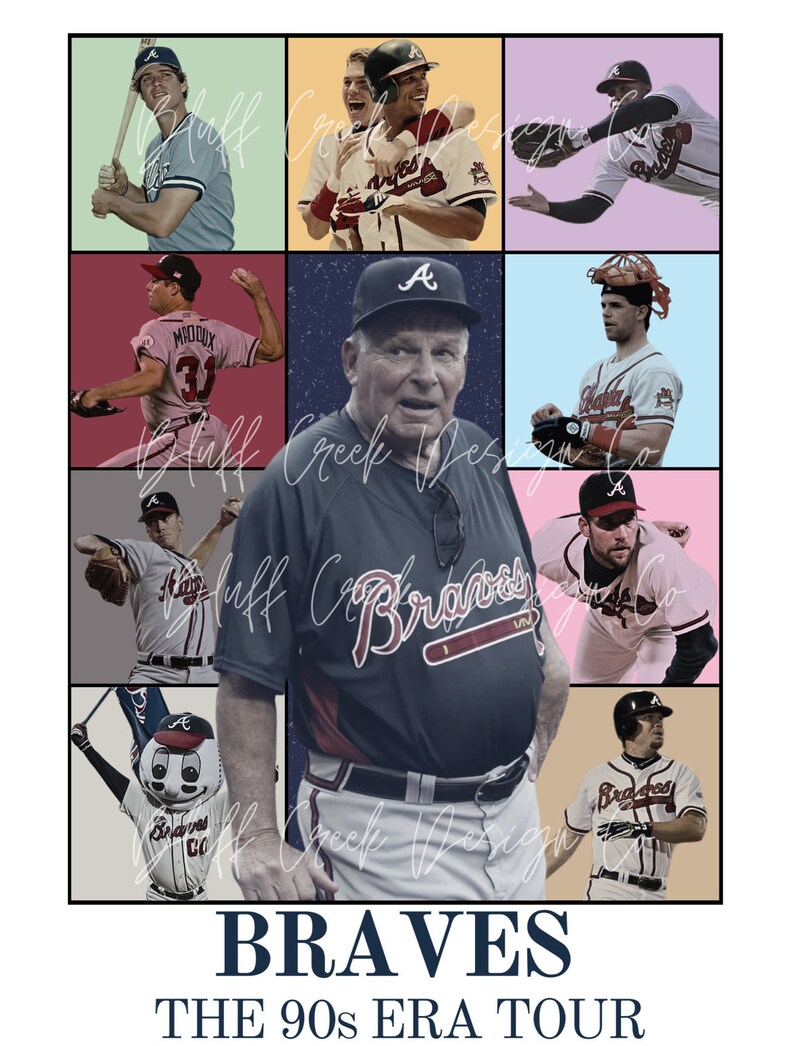 90s Atlanta Braves Digital Download Eras Tour - Etsy
