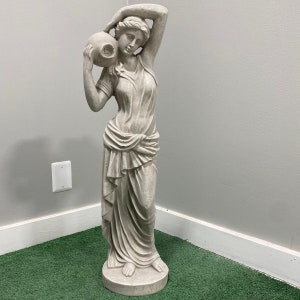 32" Solid Concrete Dione the Divine Water Goddess Greek Statue, Outdoor ...