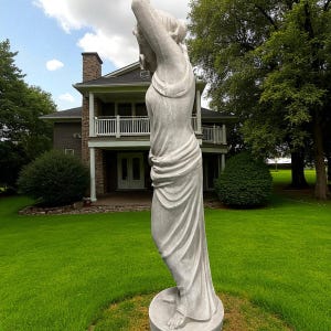 32" Solid Concrete Dione the Divine Water Goddess Greek Statue, Outdoor ...