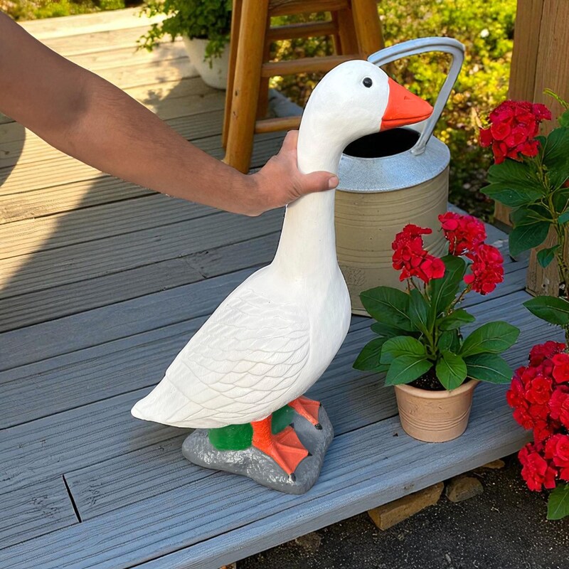 Concrete Goose Statue - Etsy