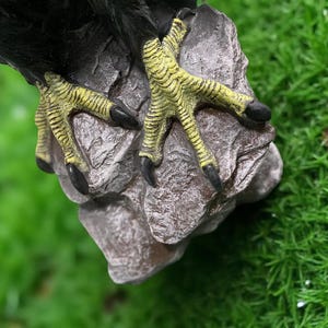 24" Solid Concrete Life-size American Bald Eagle Statue Eagle Statue ...