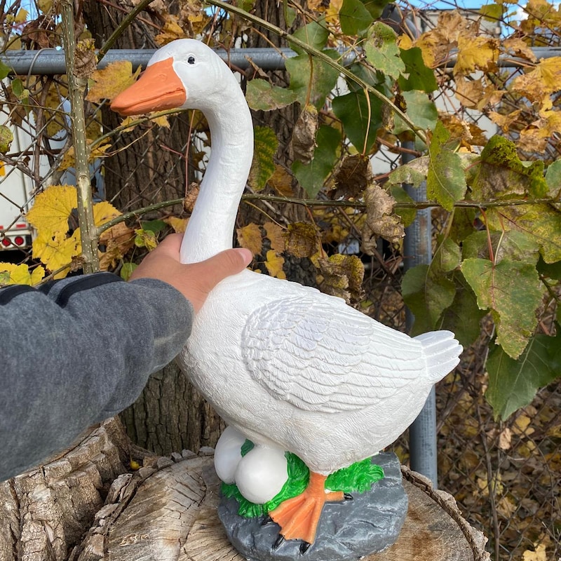 Large Goose Statue - Etsy