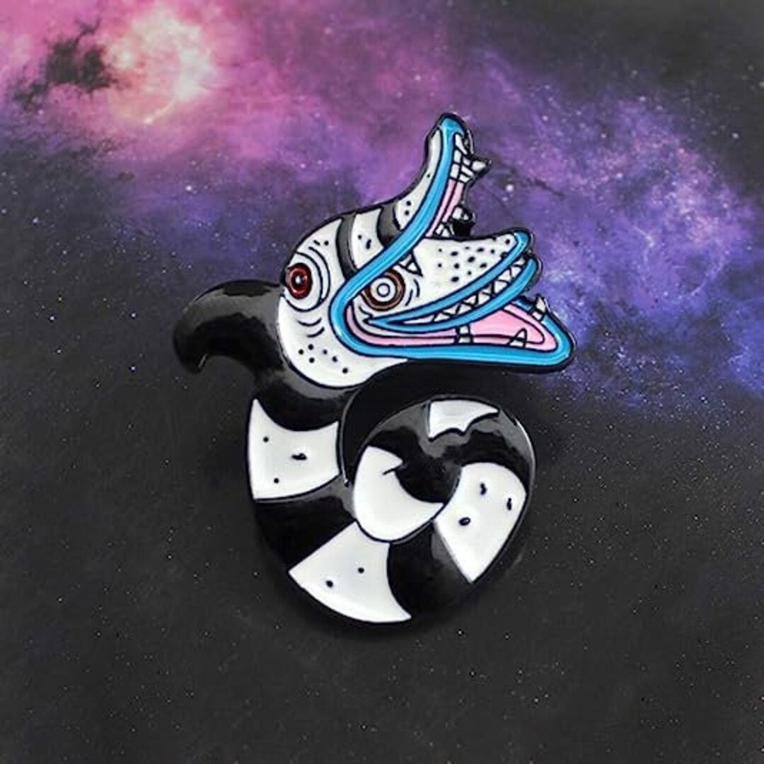 BEETLE JUICE Sand Worm Snake Monster Cute Enamel Lapel Pin - Etsy