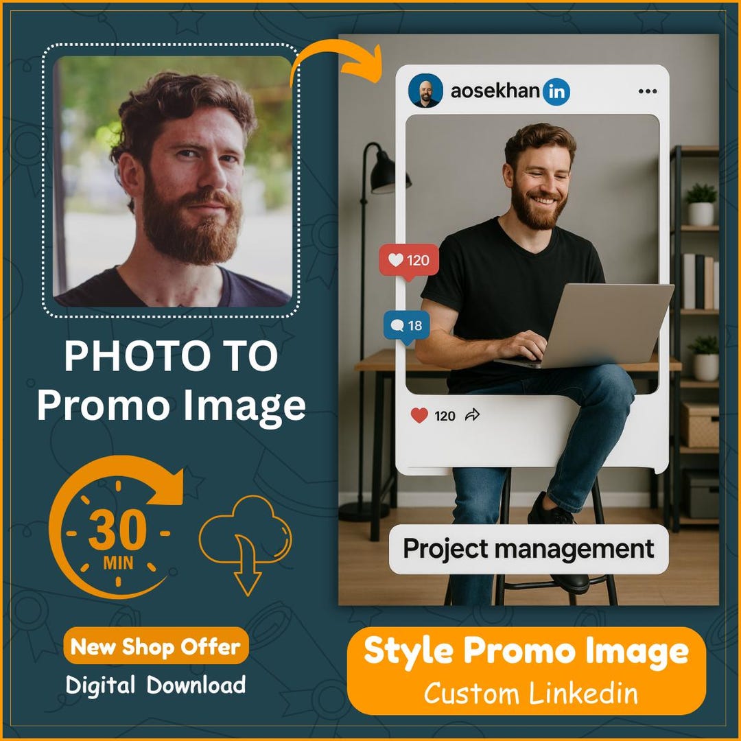 Custom Linkedin Profile Portrait | Digital Branding Image for Creatives ...