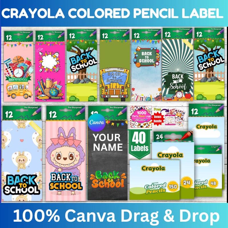 Crayola printable template - Etsy México