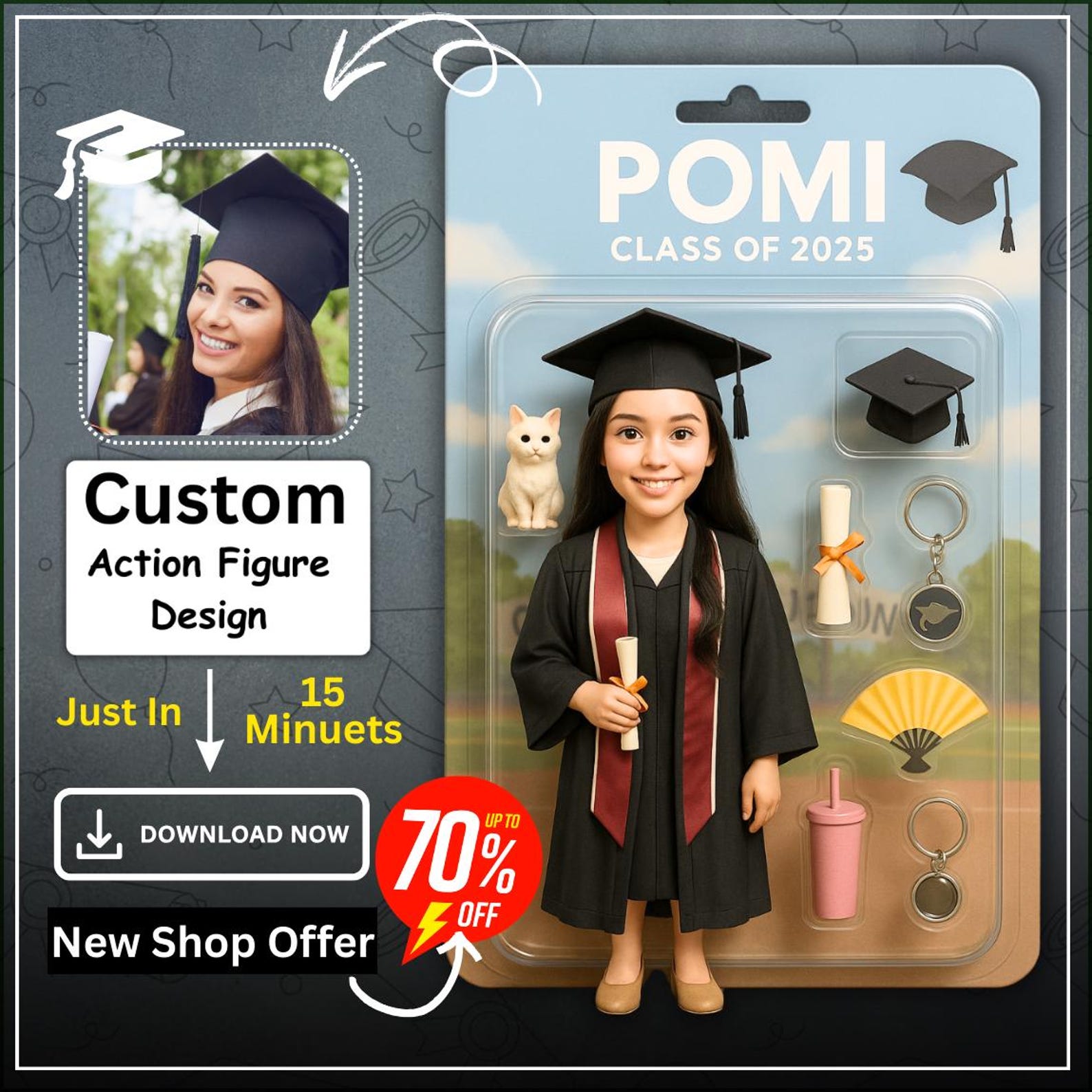 Doctor Custom Action Figure, Personalized Boxed Doll Style Art, Photo ...