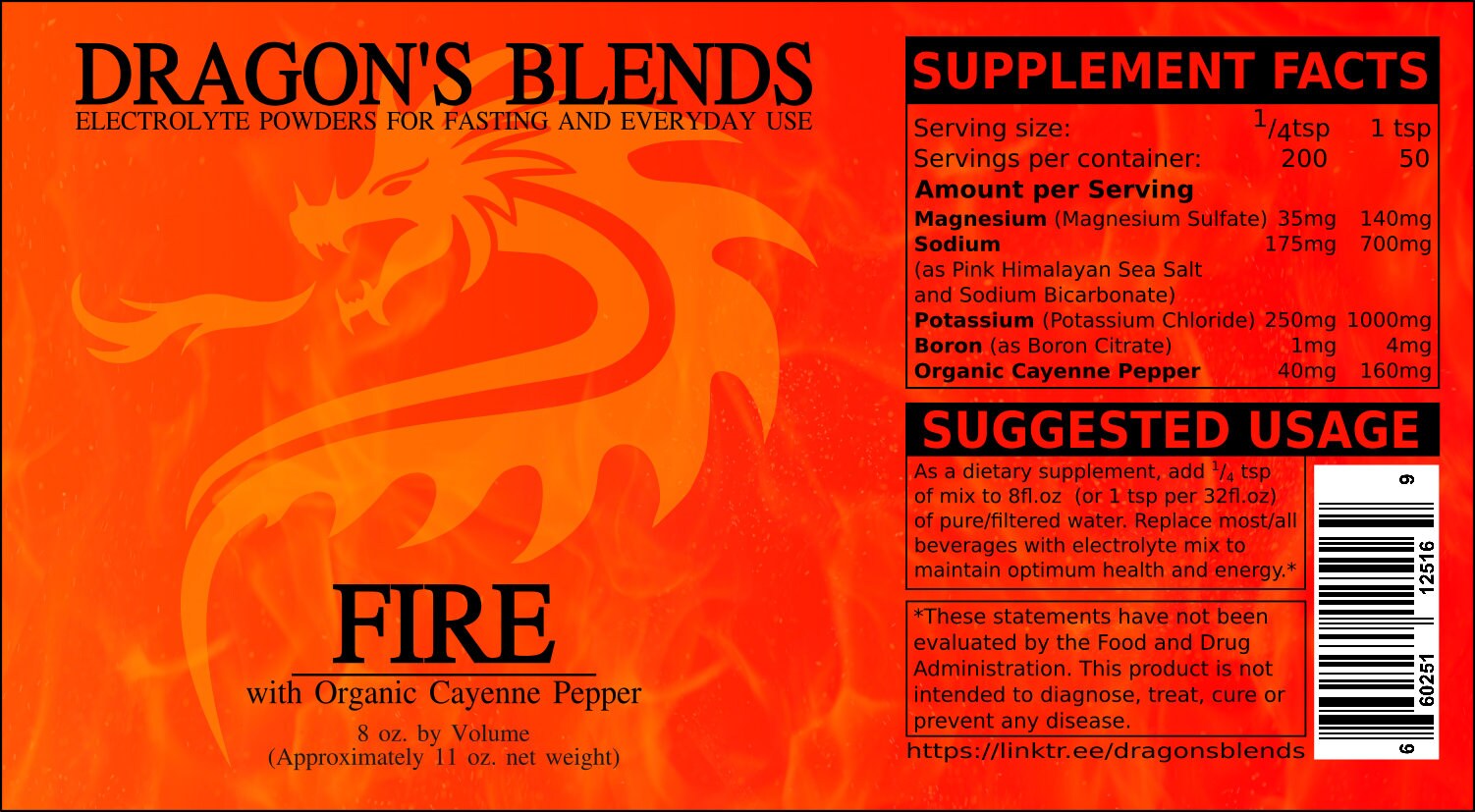 Dragon's Electrolytes | 400 Servings | Supports Health and Detox ...