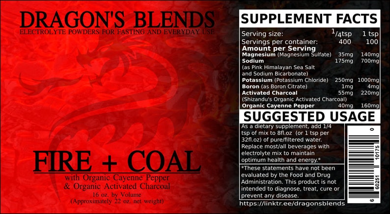 Dragon's Electrolytes | 400 Servings | Supports Health and Detox ...