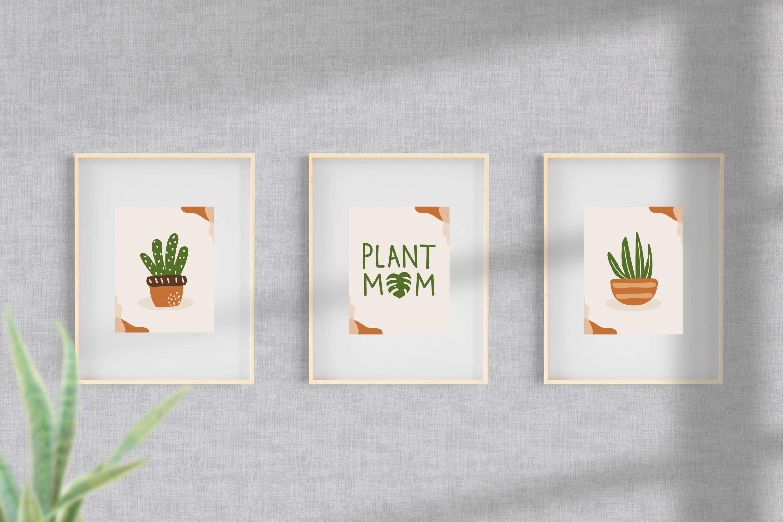 Botanical Prints, Plant Wall Decor, Set of 6 Plant Printables, Plant ...