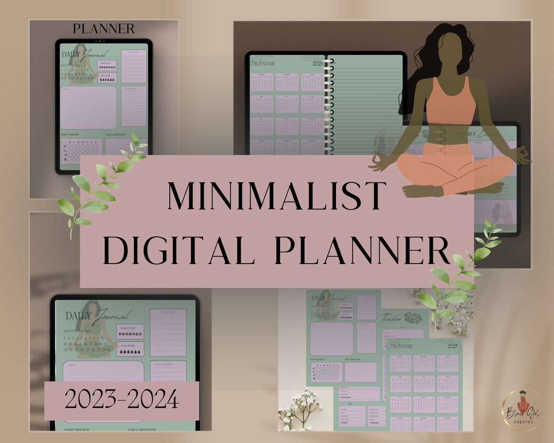 2023 Digital Planner, Printable Daily Journal, Daily Weekly Monthly ...