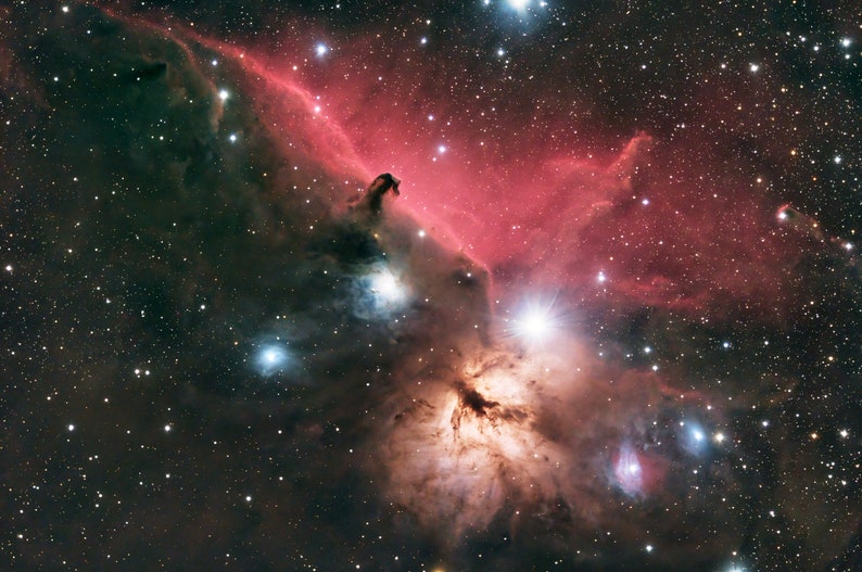The Horsehead Nebula Area 8x10 Print on Canvas - Etsy
