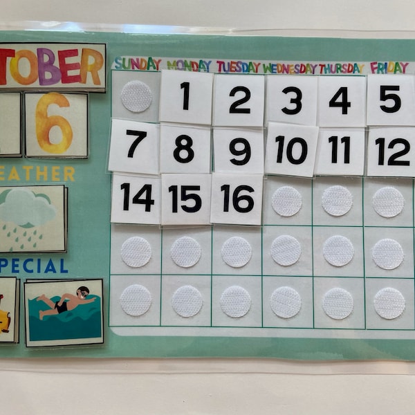 Velcro Calendar - Etsy