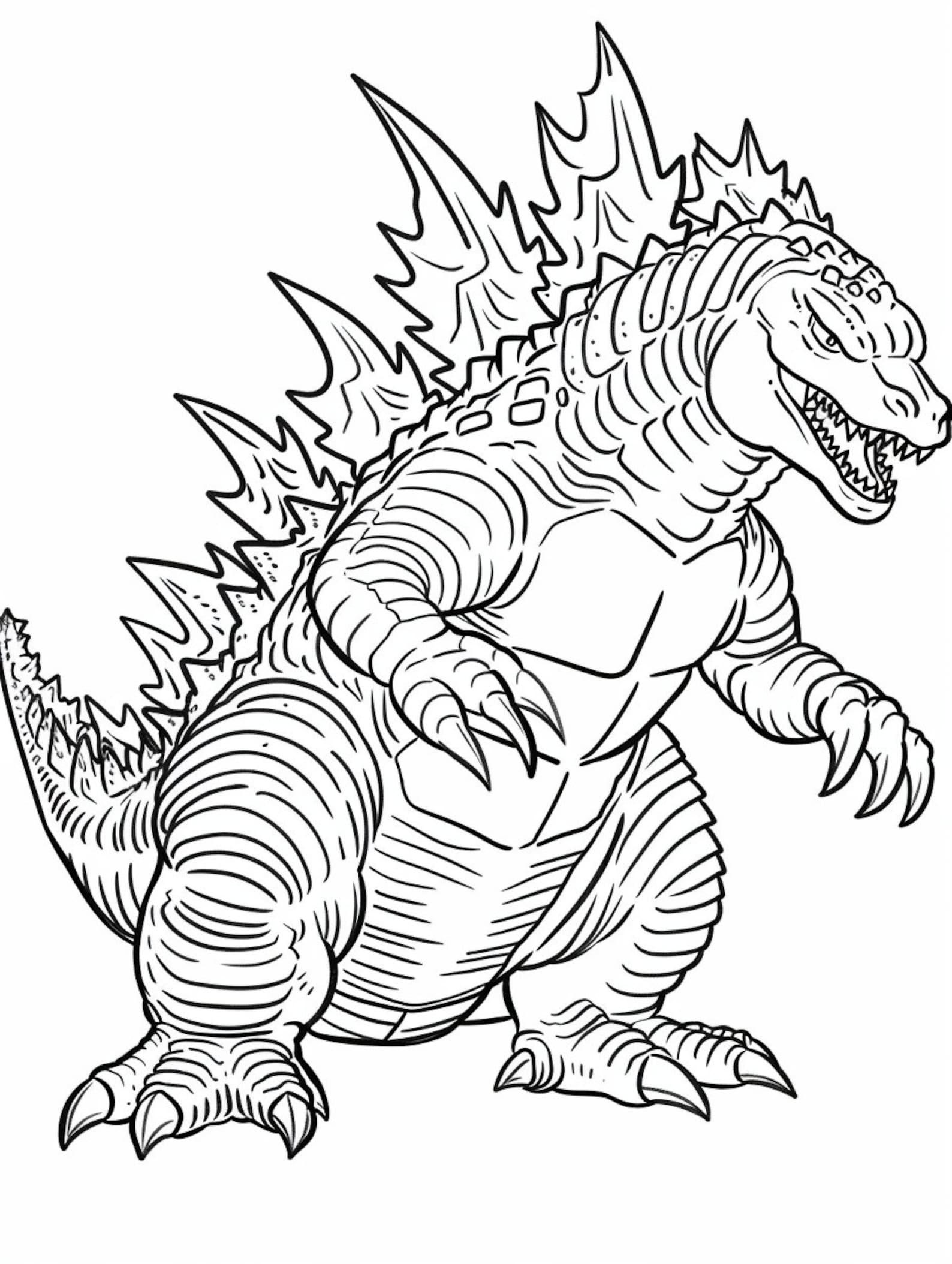 Color the Legendary Kaiju! Over 200 Godzilla Coloring Pages - Printable ...