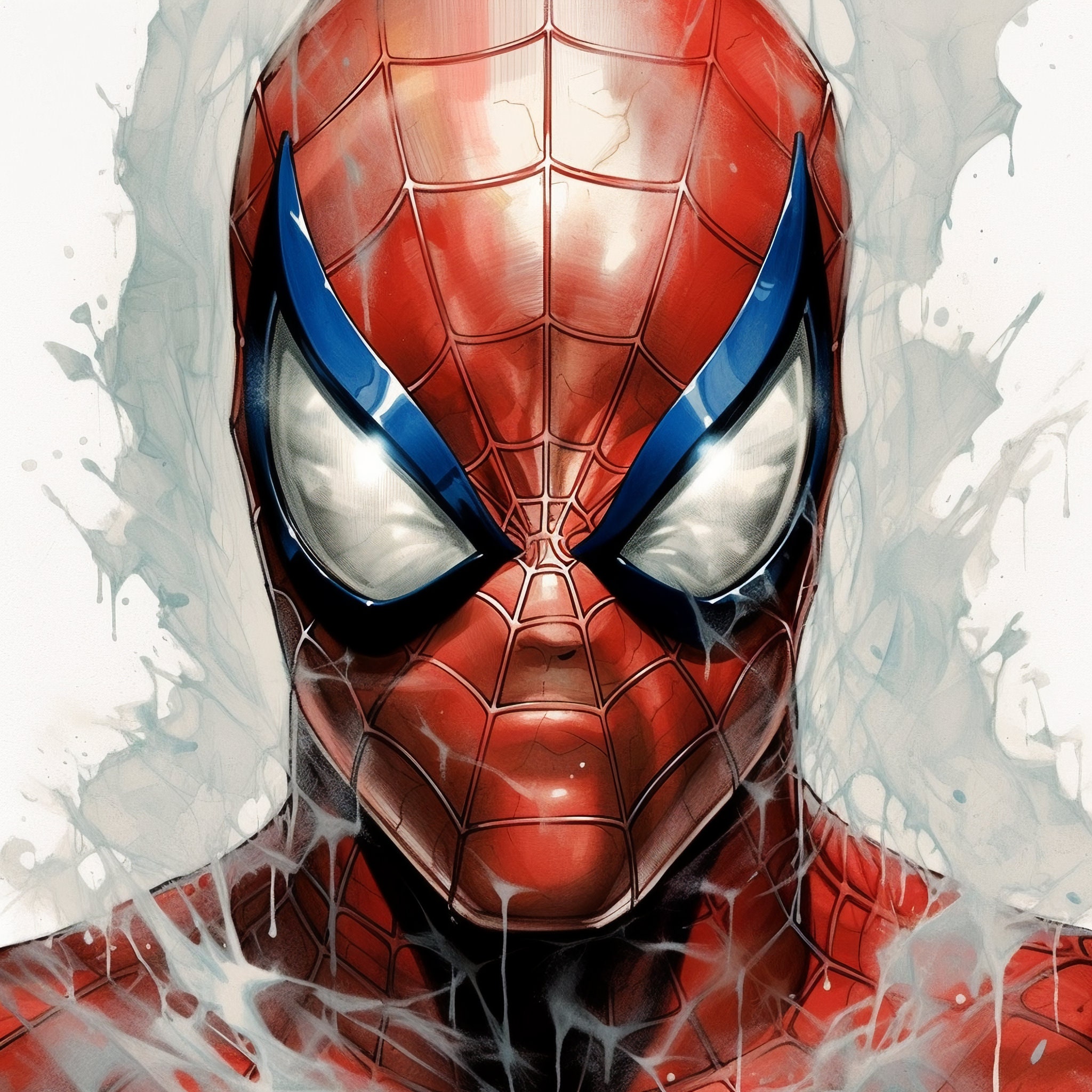 30 Spiderman Original Printable Art Portraits for Digital - Etsy