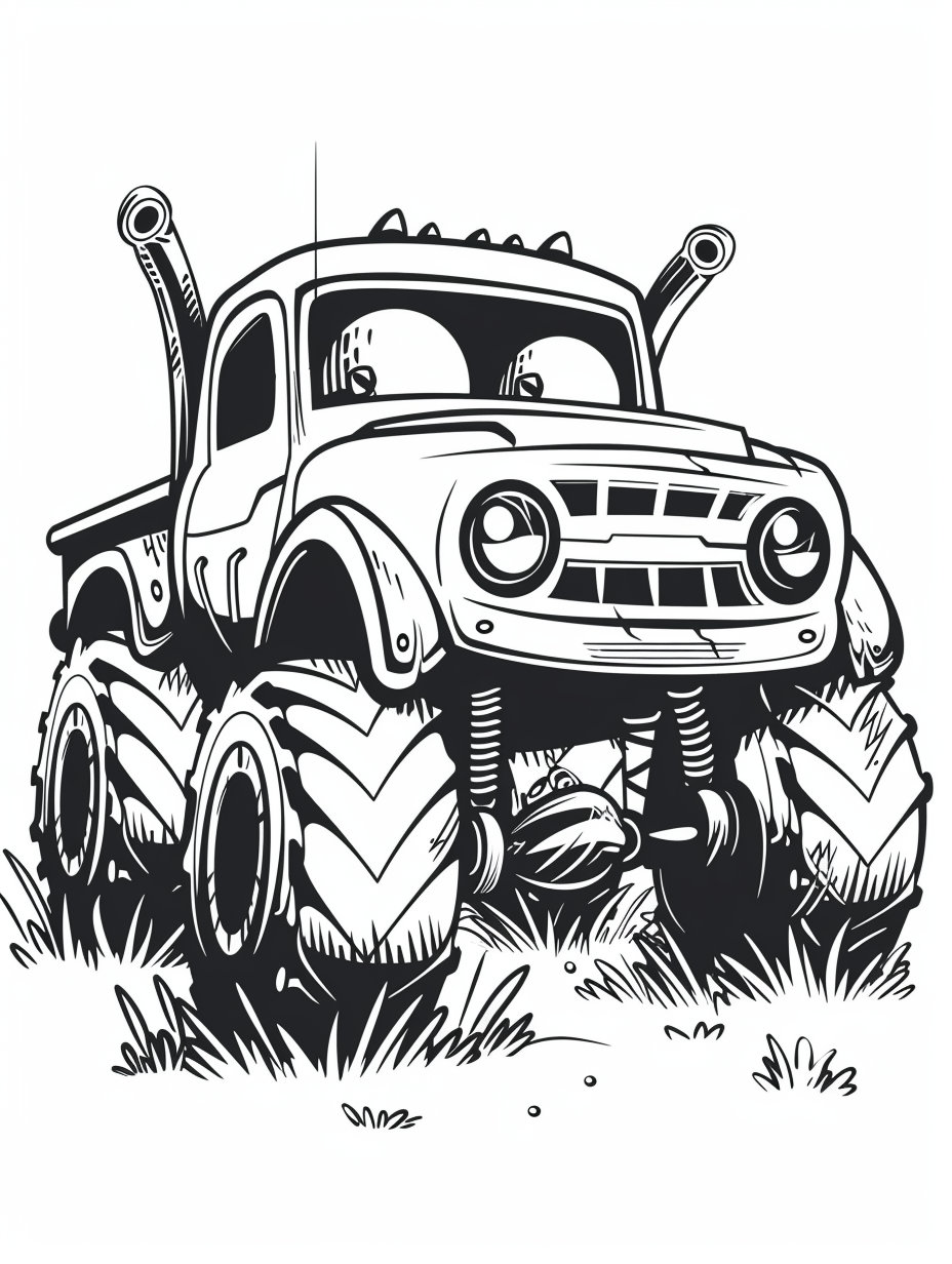 Over 200 Monster Truck Coloring Pages - Printable, Digital Download - Etsy