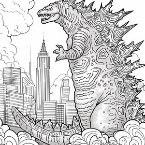 Color the Legendary Kaiju! Over 200 Godzilla Coloring Pages - Printable ...