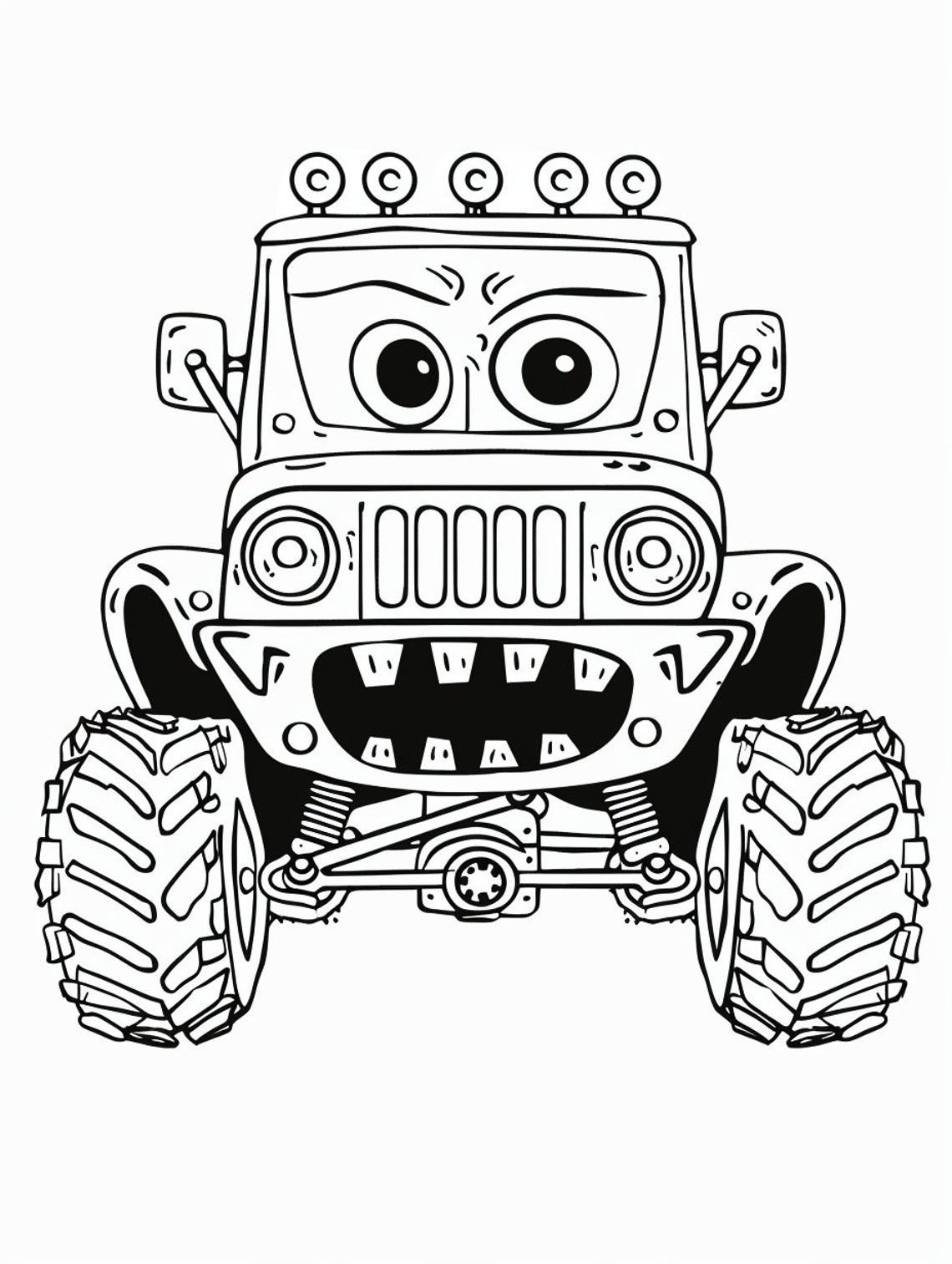 Over 200 Monster Truck Coloring Pages Printable, Digital Download - Etsy