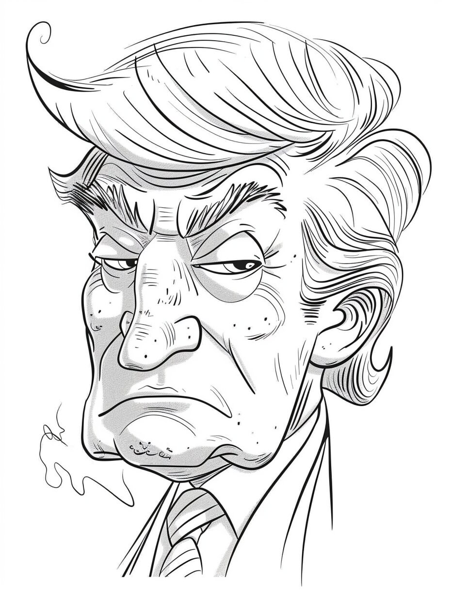 Over 100 President Trump Coloring Pages - Printable, Digital Download ...
